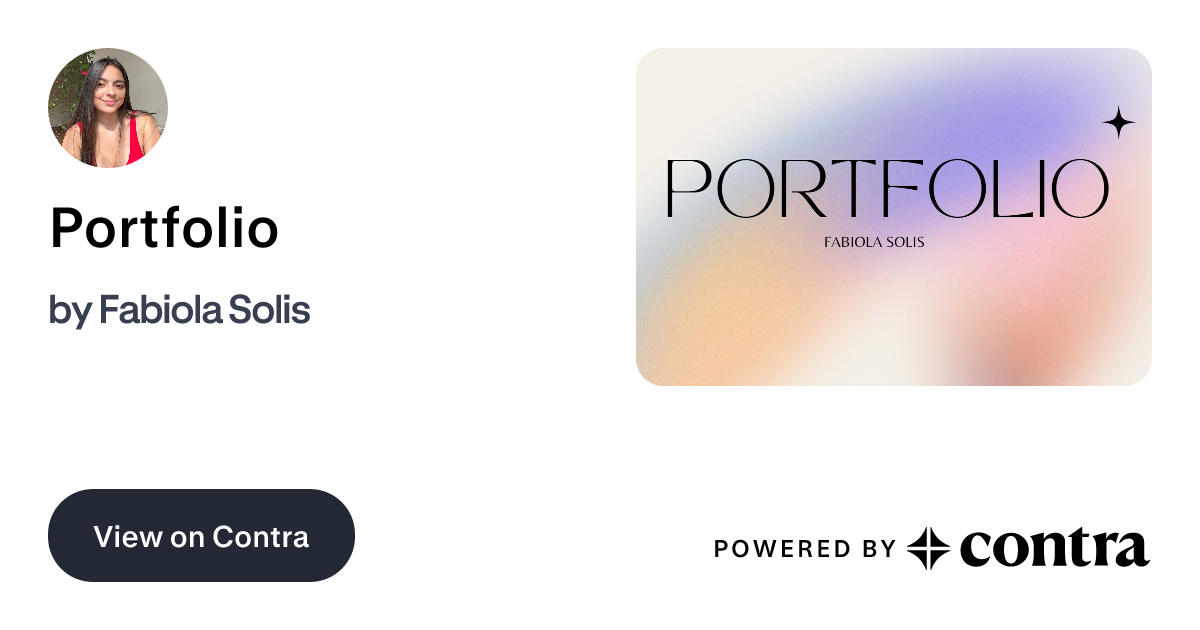 Portfolio by Fabiola Solis