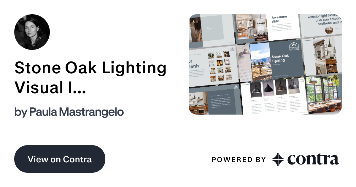 Stone Oak Lighting Visual Identity by Paula Mastrangelo