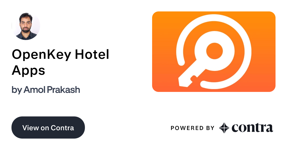 OpenKey Hotel Apps by Amol Prakash