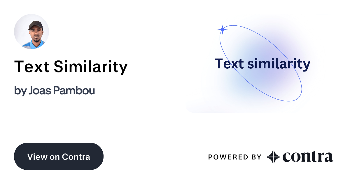 Text Similarity by Joas Pambou