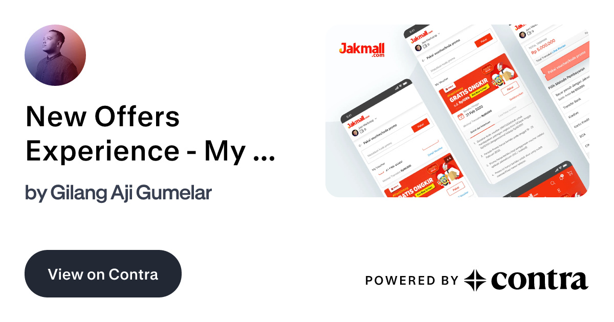 New Offers Experience - My Voucher Jakmall by Gilang Aji Gumelar