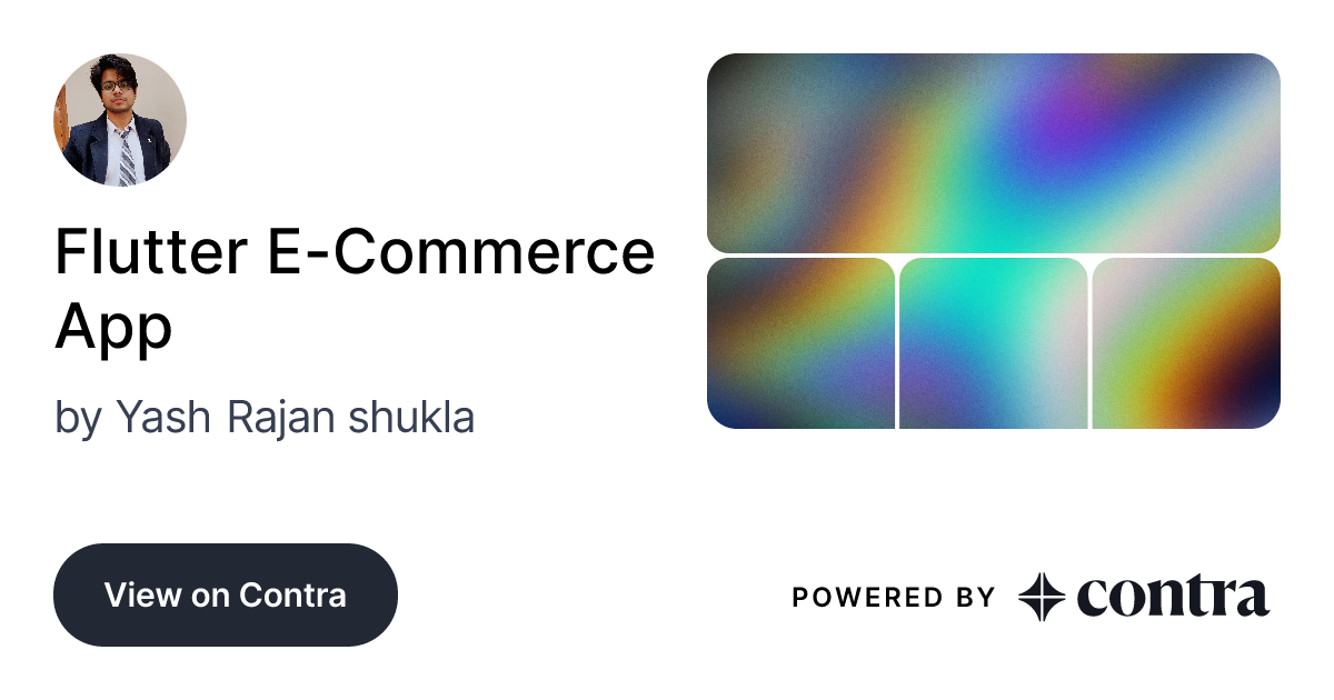 Flutter E Commerce App By Yash Rajan Shukla