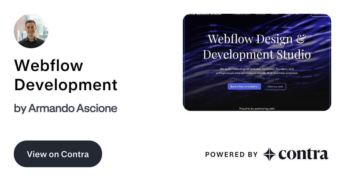 Webflow Development by Armando Ascione