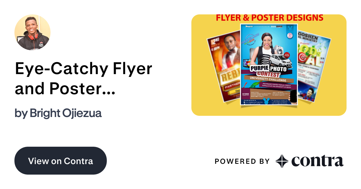 Eye-Catchy Flyer and Poster Designs by Bright Ojiezua