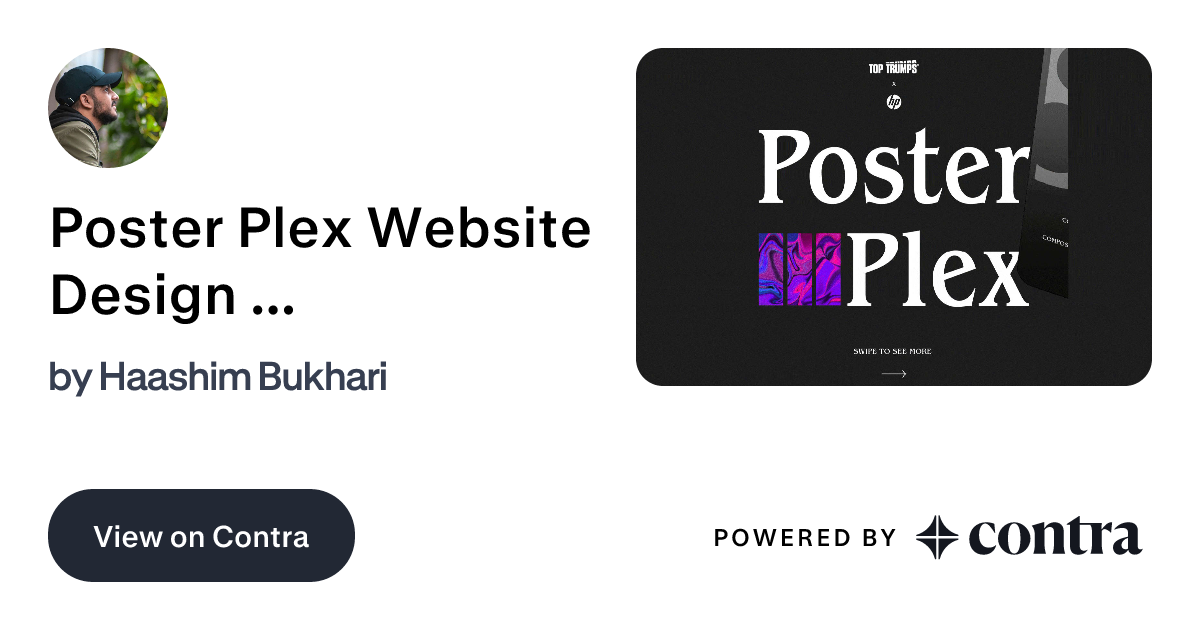 Poster Plex Website Design & Branding by Haashim Bukhari