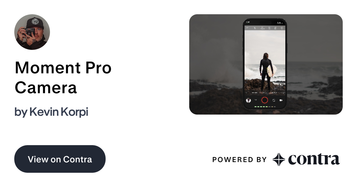Moment Pro Camera by Kevin Korpi