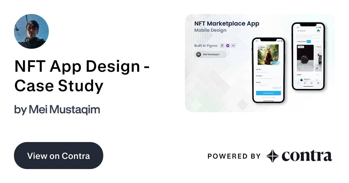 NFT App Design - Case Study by Mei Mustaqim