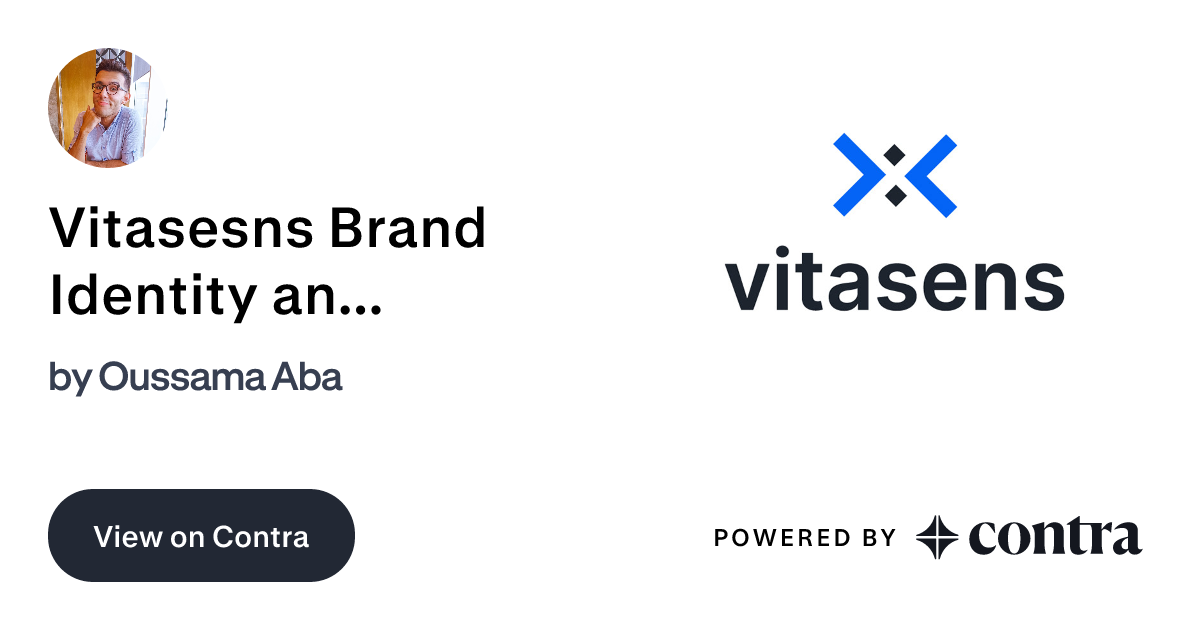 Vitasesns Brand Identity and Guidelines on Behance by Oussama Aba
