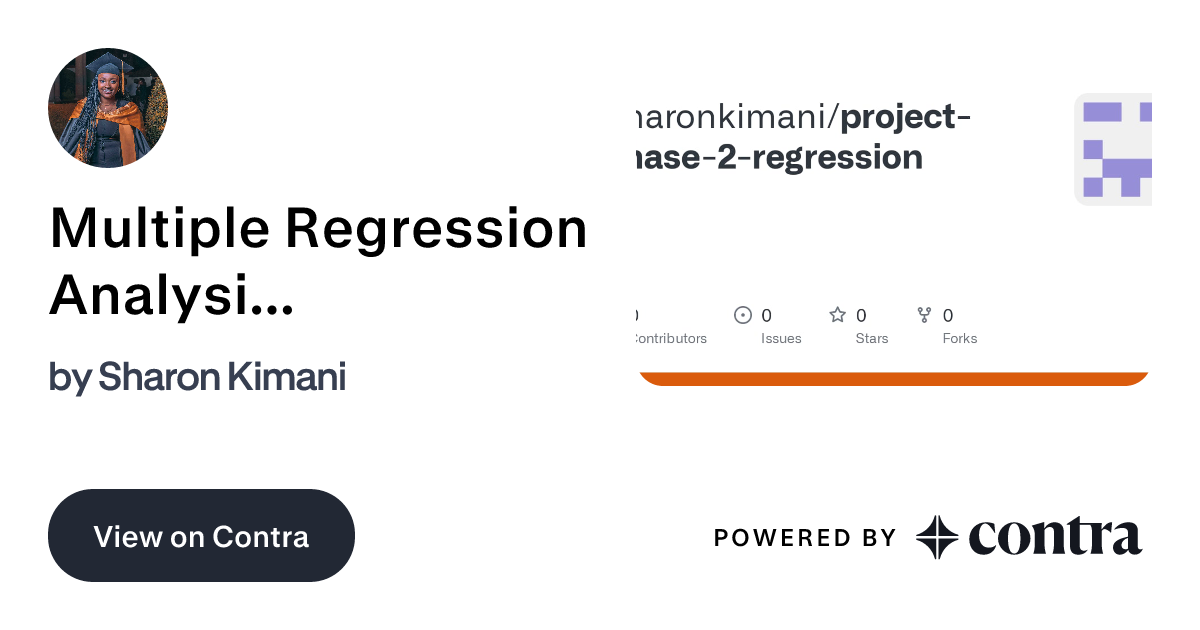 Multiple Regression Analysis Project by Sharon Kimani