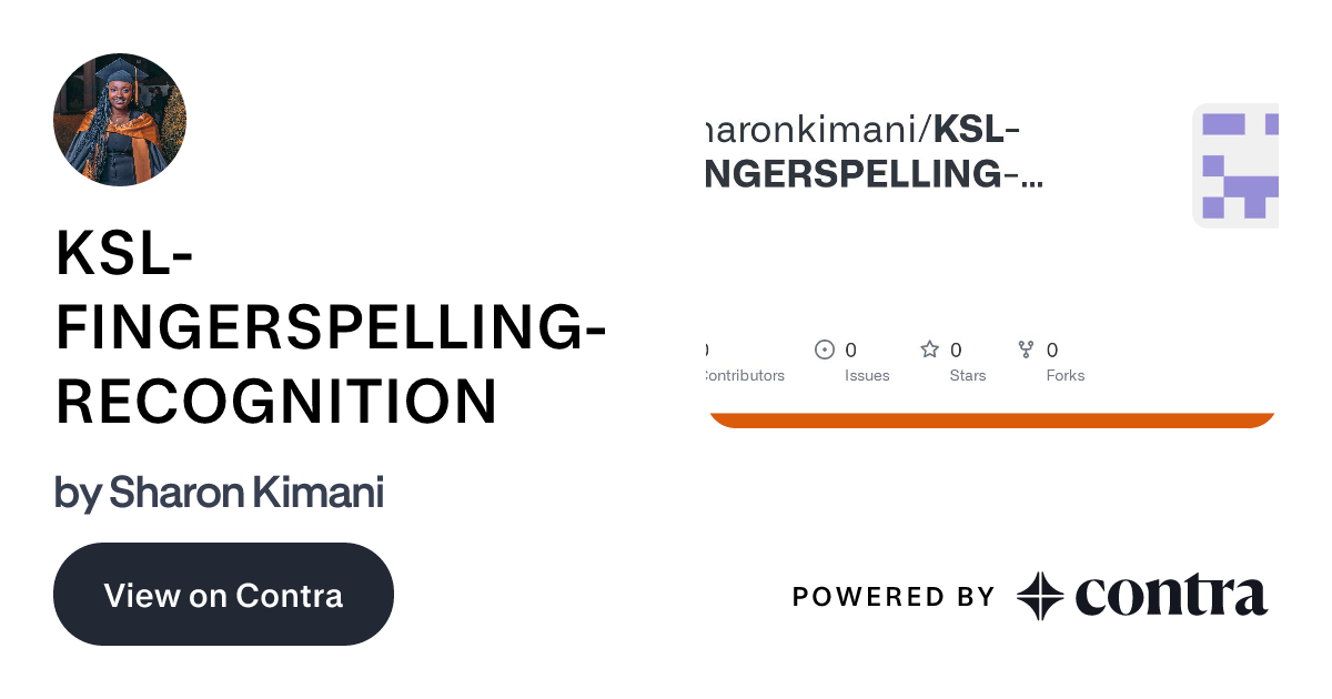 KSL-FINGERSPELLING-RECOGNITION by Sharon Kimani