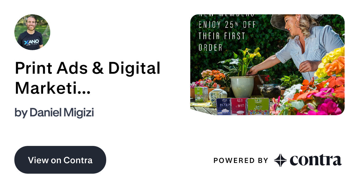 Print Ads & Digital Marketing for Nice Guys Delivery by Daniel Migizi