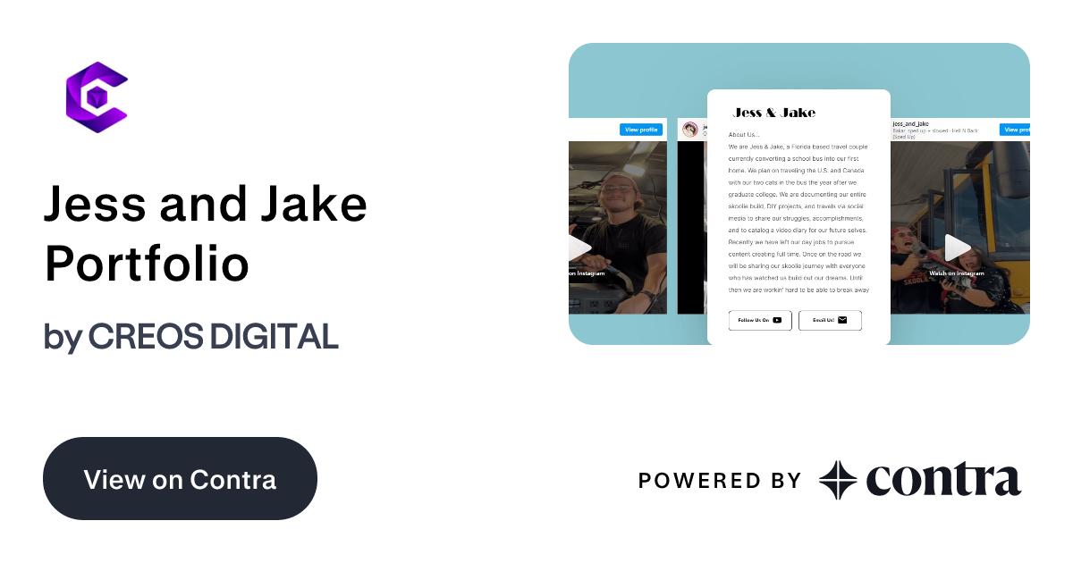 Jess and Jake Portfolio by CREOS DIGITAL