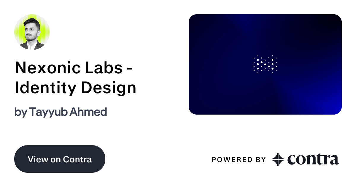 Nexonic Labs - Identity Design by Tayyub Ahmed