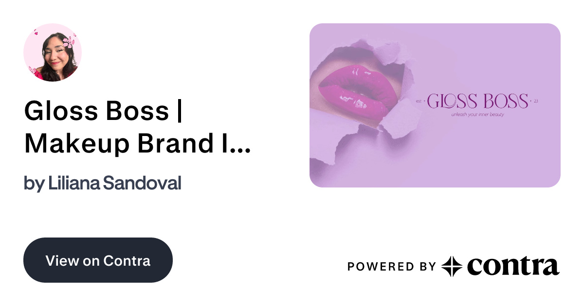 Gloss Boss | Makeup Brand Identity Design 💄 by Liliana Sandoval
