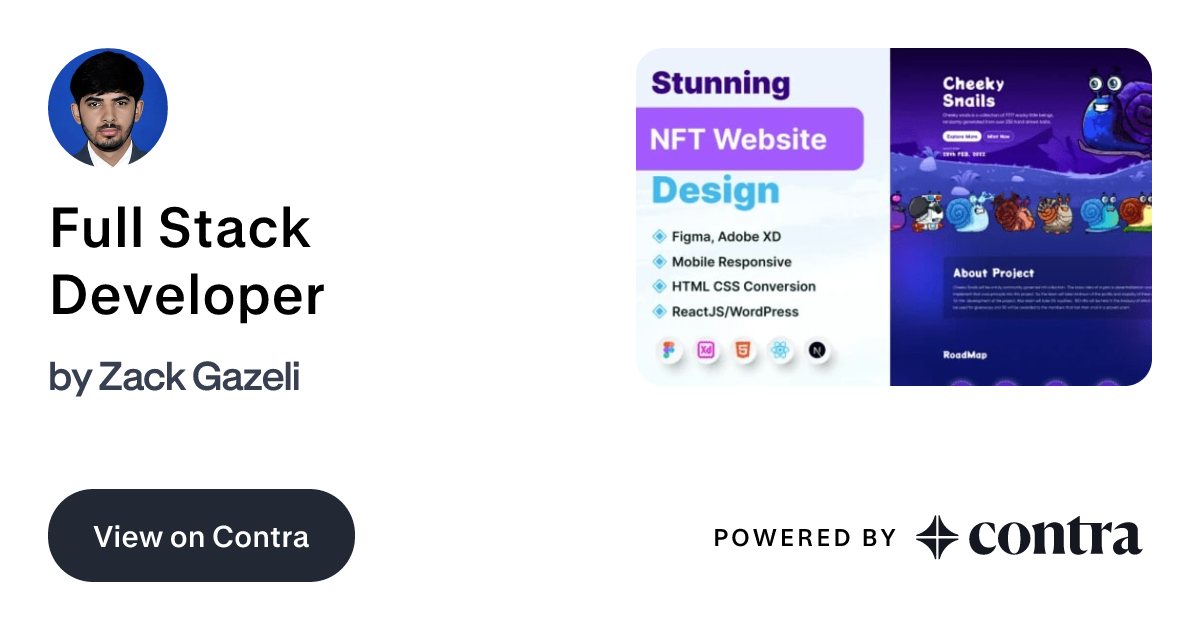 Full Stack Developer by Zack Gazeli