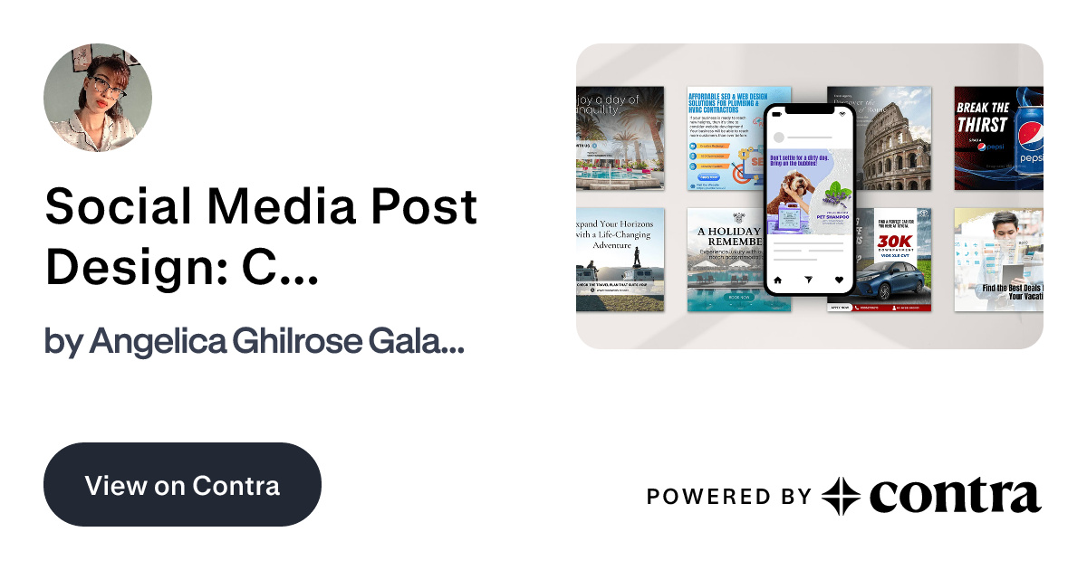 Social Media Post Design: Client Projects by Angelica Ghilrose Galacgac
