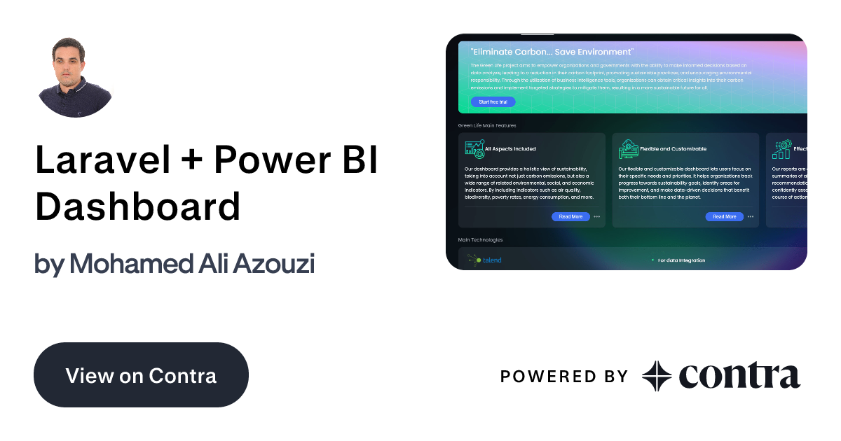 Laravel + Power BI Dashboard by Mohamed Ali Azouzi