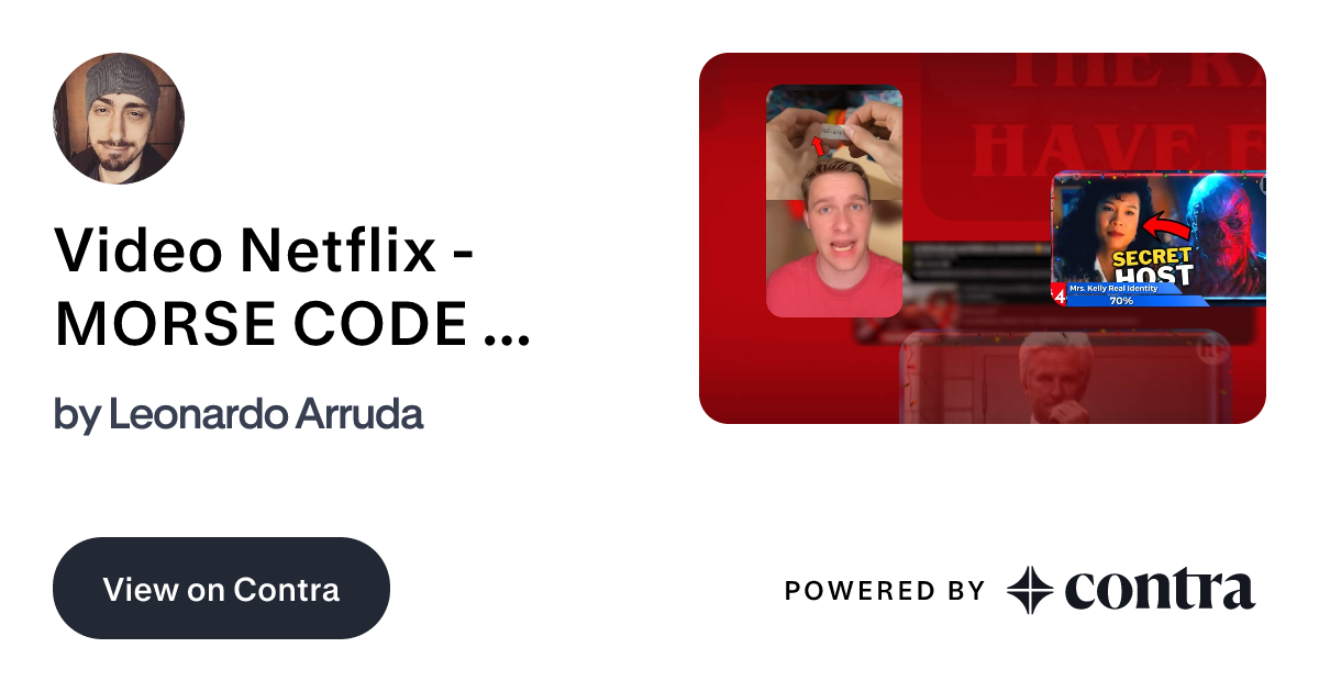 Video Netflix - MORSE CODE on Vimeo by Leonardo Arruda