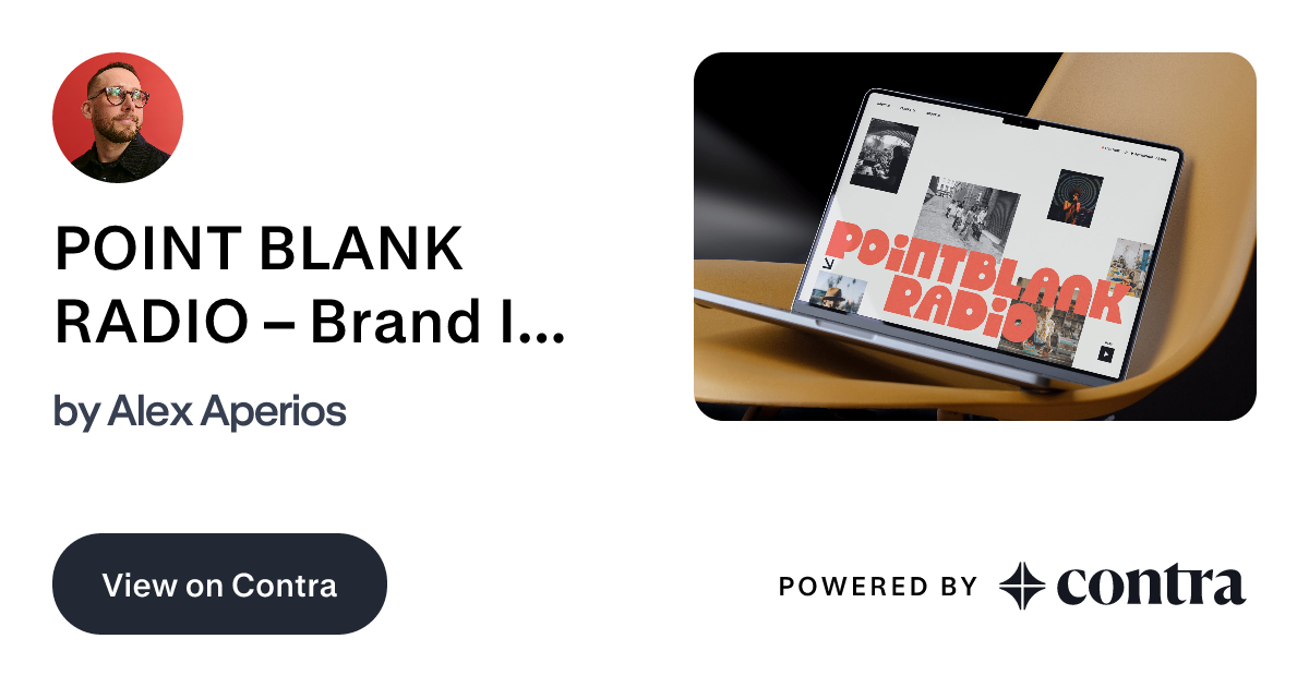 POINT BLANK RADIO – Brand Identity by Alex Aperios