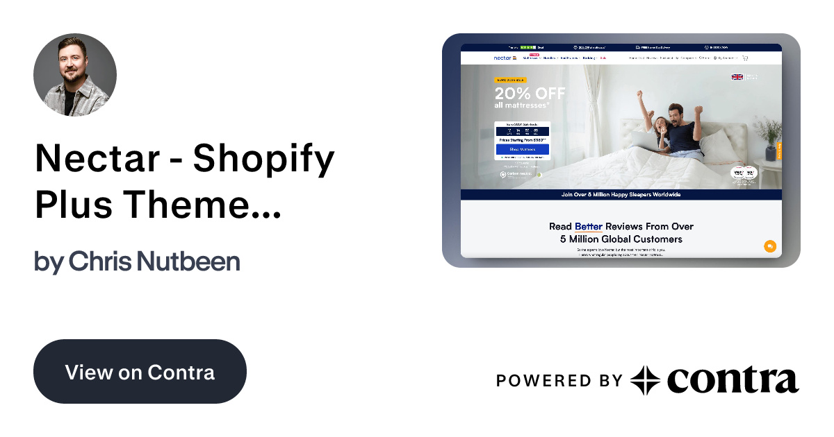 Nectar - Shopify Plus Theme Design & Custom Development by Chris Nutbeen