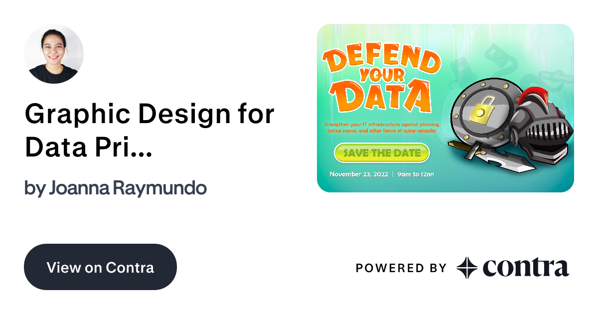 Graphic Design for Data Privacy Campaign by Joanna Raymundo