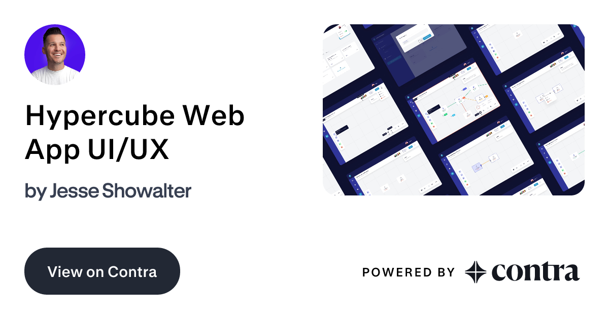 Hypercube Web App UI/UX by Jesse Showalter