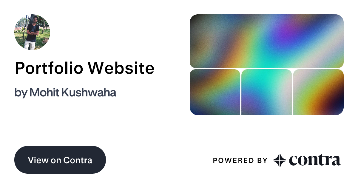 Portfolio Website by Mohit Kushwaha