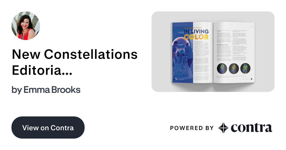 New Constellations Editorial Magazine by Emma Brooks