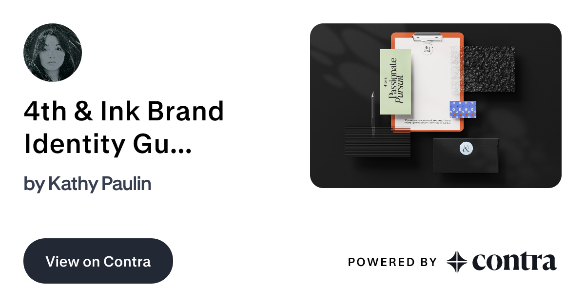 4th & Ink Brand Identity Guideline by Kathy Paulin
