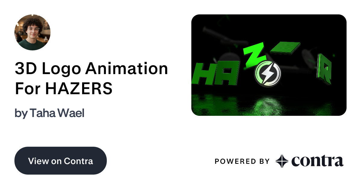 3D Logo Animation For HAZERS by Taha Wael
