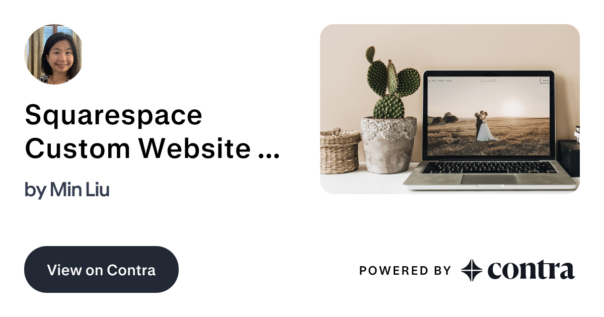 Squarespace Custom Website Design - Wedding Photographer by Min Liu