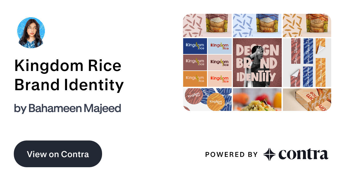 Kingdom Rice Brand Identity by Bahameen Majeed