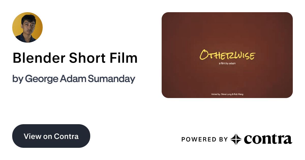 Blender Short Film by George Adam Sumanday