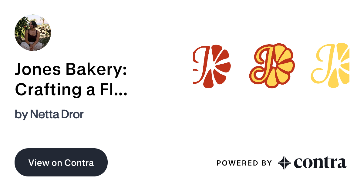 Jones Bakery: Crafting a Flavorful Brand Identity by Netta Dror