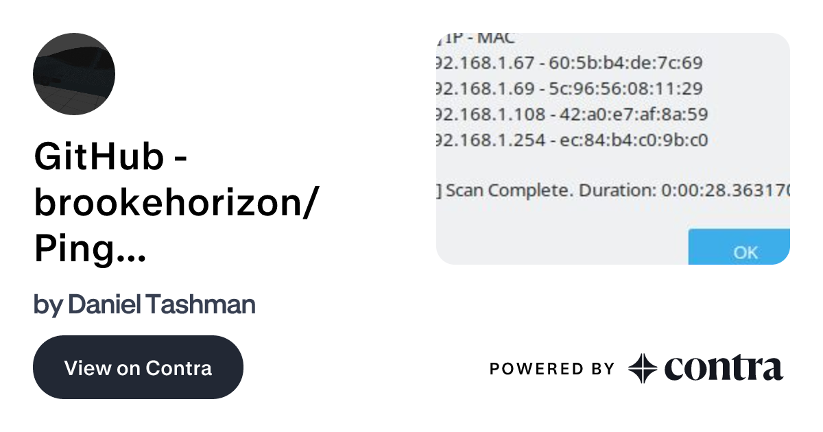 GitHub - brookehorizon/Pingem: A desktop app that will notify y… by Daniel Tashman