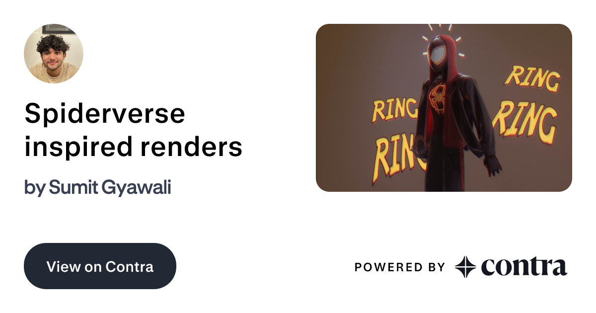 Spiderverse inspired renders by Sumit Gyawali