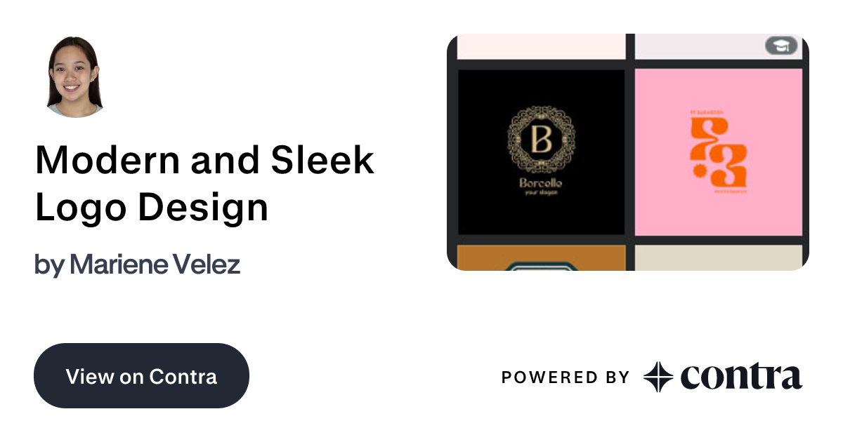 Modern and Sleek Logo Design by Mariene Velez