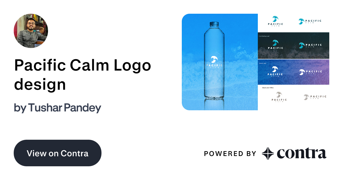 Pacific Calm Logo design by Tushar Pandey