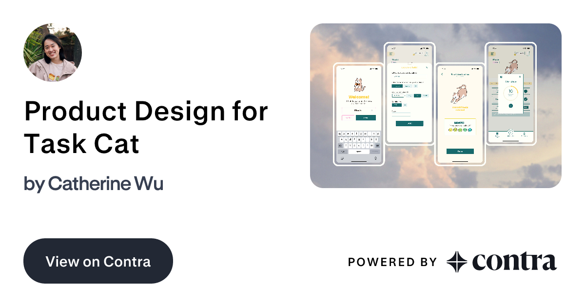Product Design for Task Cat by Catherine Wu