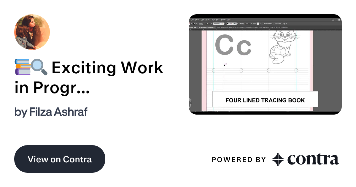 📚🔍 Exciting Work in Progress: Tracing Book Project 🔍📚 - You… by Filza Ashraf