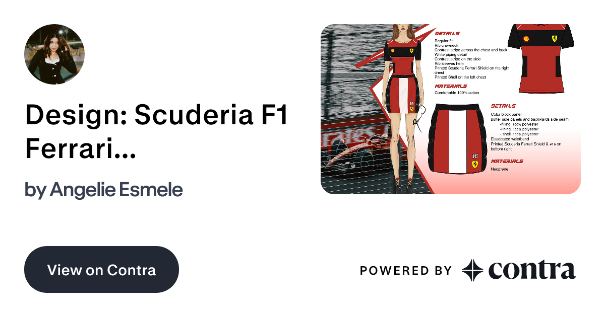 Design: Scuderia F1 Ferrari Fit Inspired by Angelie Esmele