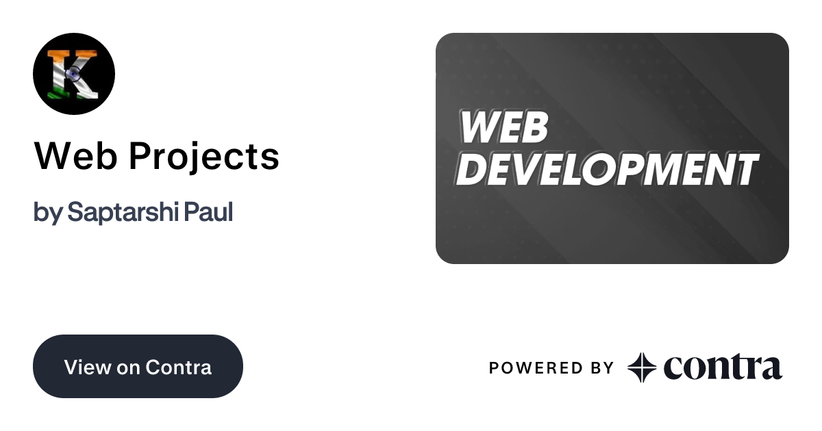 Web Projects by Saptarshi Paul