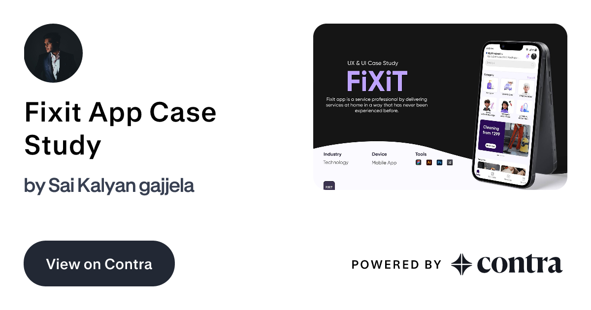 Fixit App Case Study by Sai Kalyan gajjela