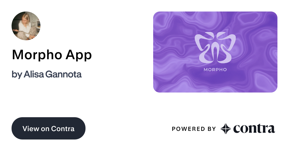 Morpho App by Alisa Gannota