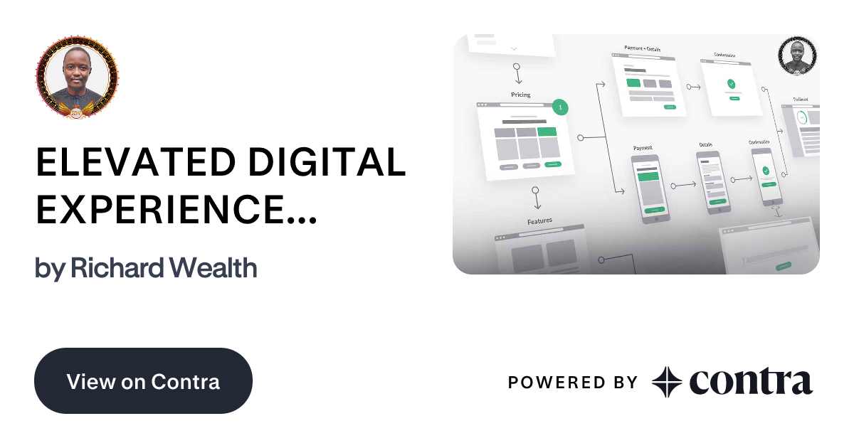 ELEVATED DIGITAL EXPERIENCES: AS A UX / UI SPECIALIST'S by Richard Wealth