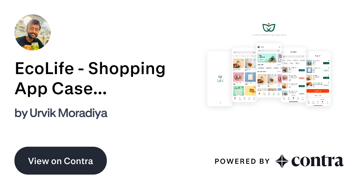 EcoLife - Shopping App Case Study by Urvik Moradiya