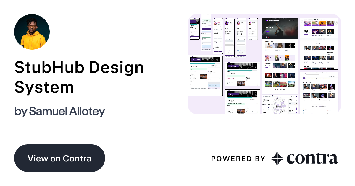 StubHub Design System by Samuel Allotey