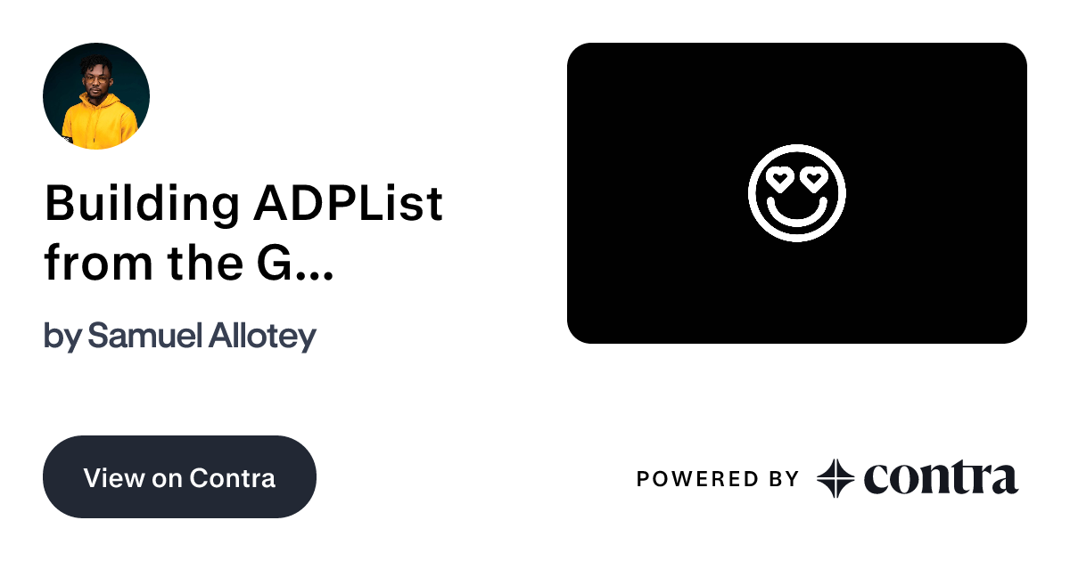 ADPList by Samuel Allotey