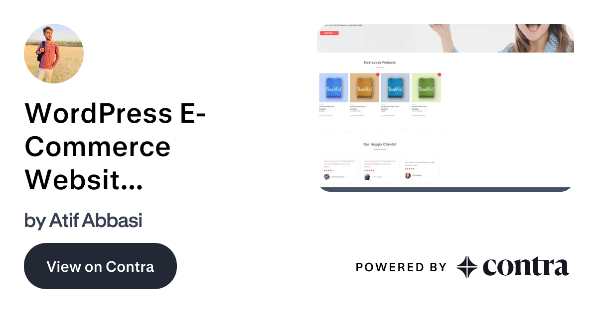 WordPress E-Commerce Website using WooCommerce by Atif Abbasi