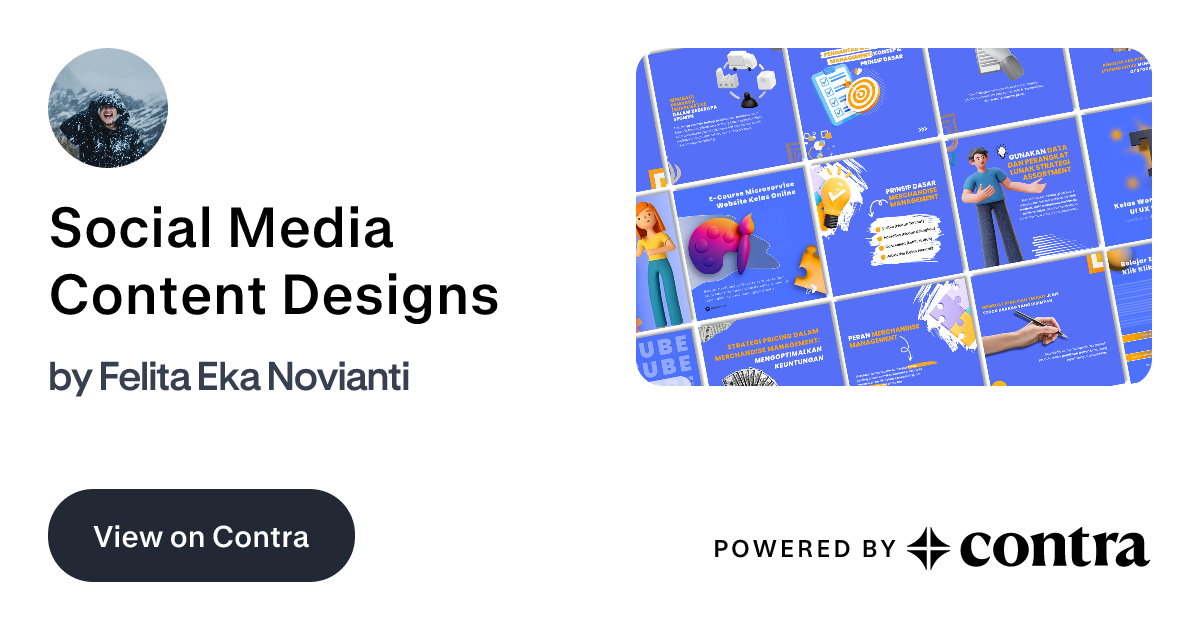 Social Media Content Designs by Felita Eka Novianti